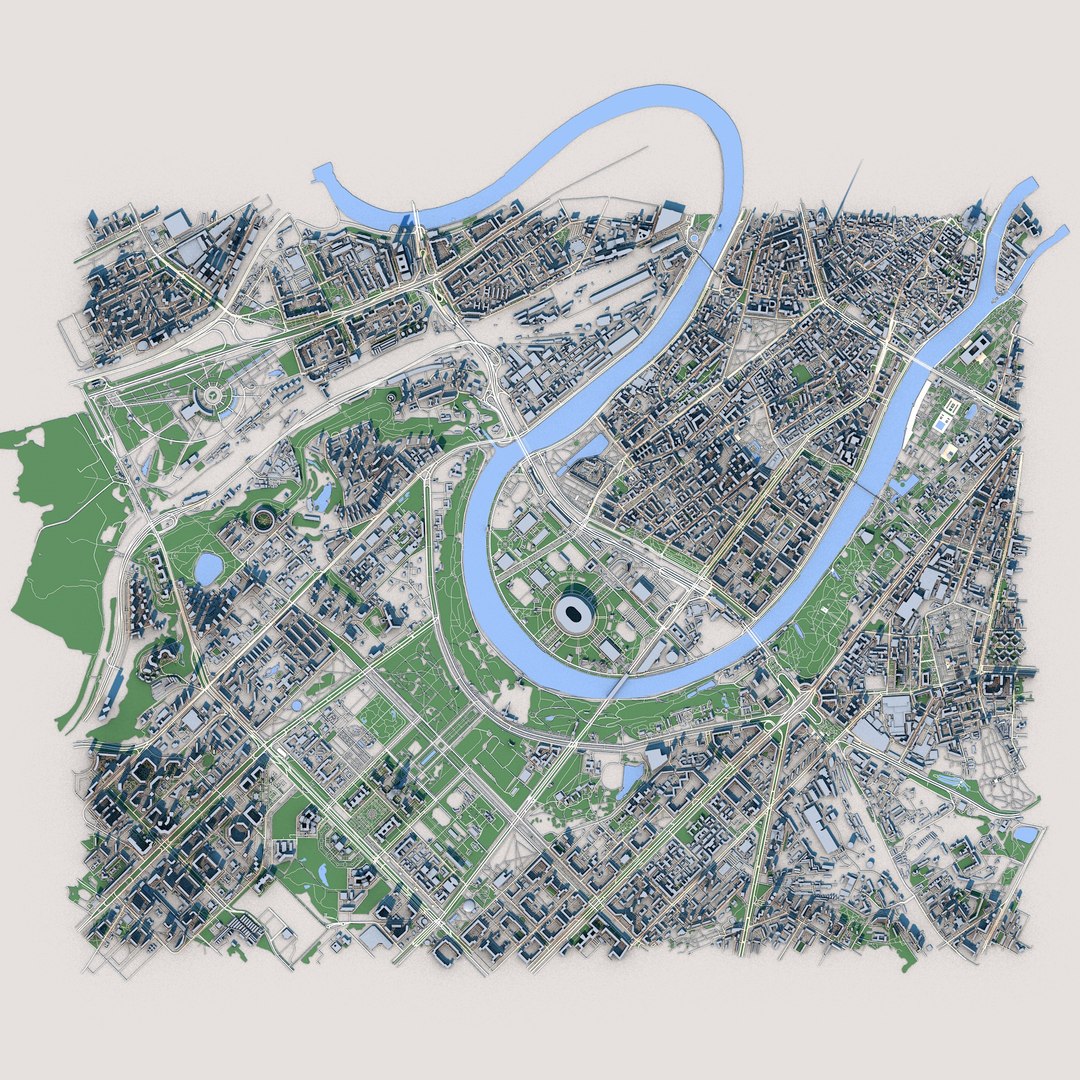Moscow City Russia 3D Model - TurboSquid 2347247