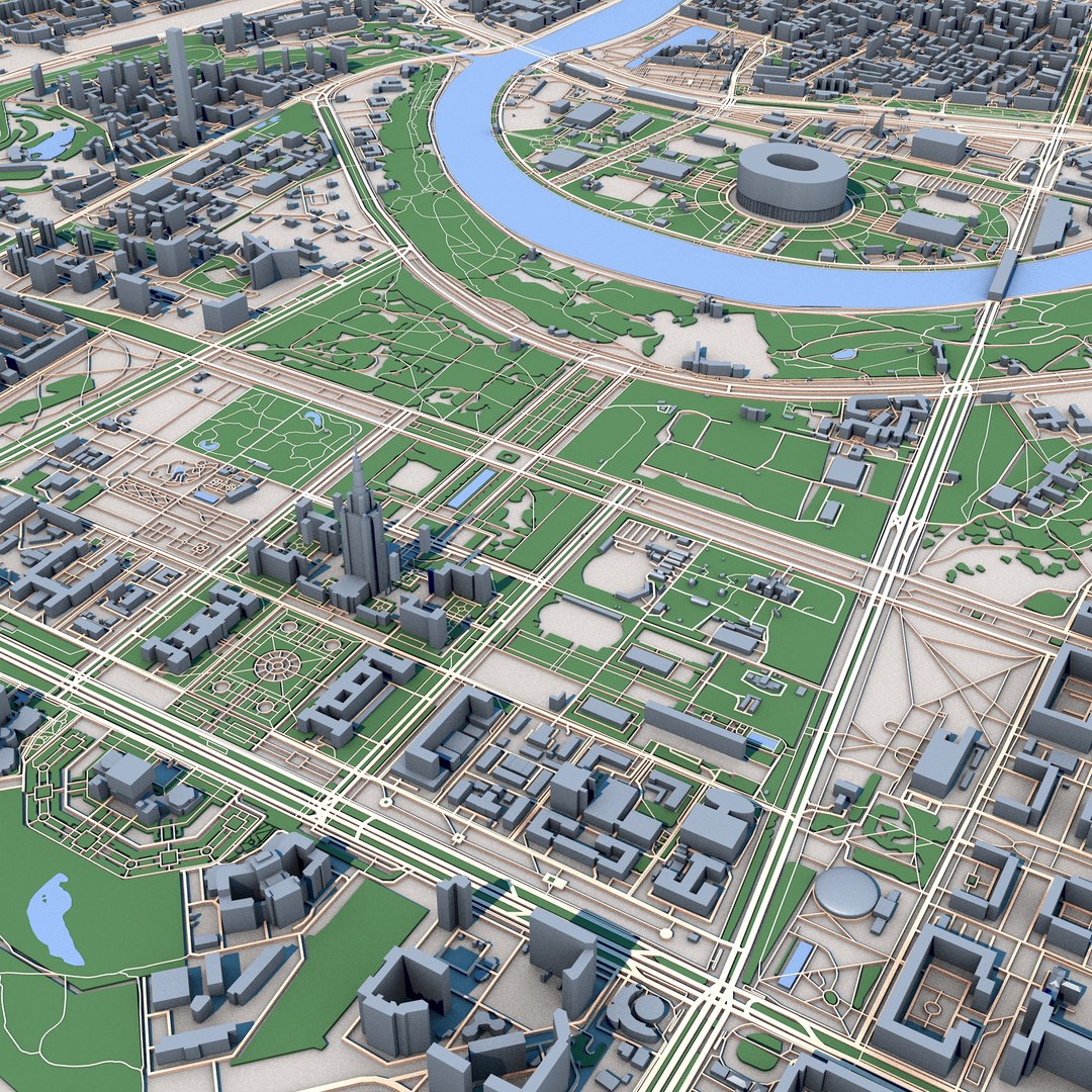 Moscow City Russia 3D Model - TurboSquid 2347247