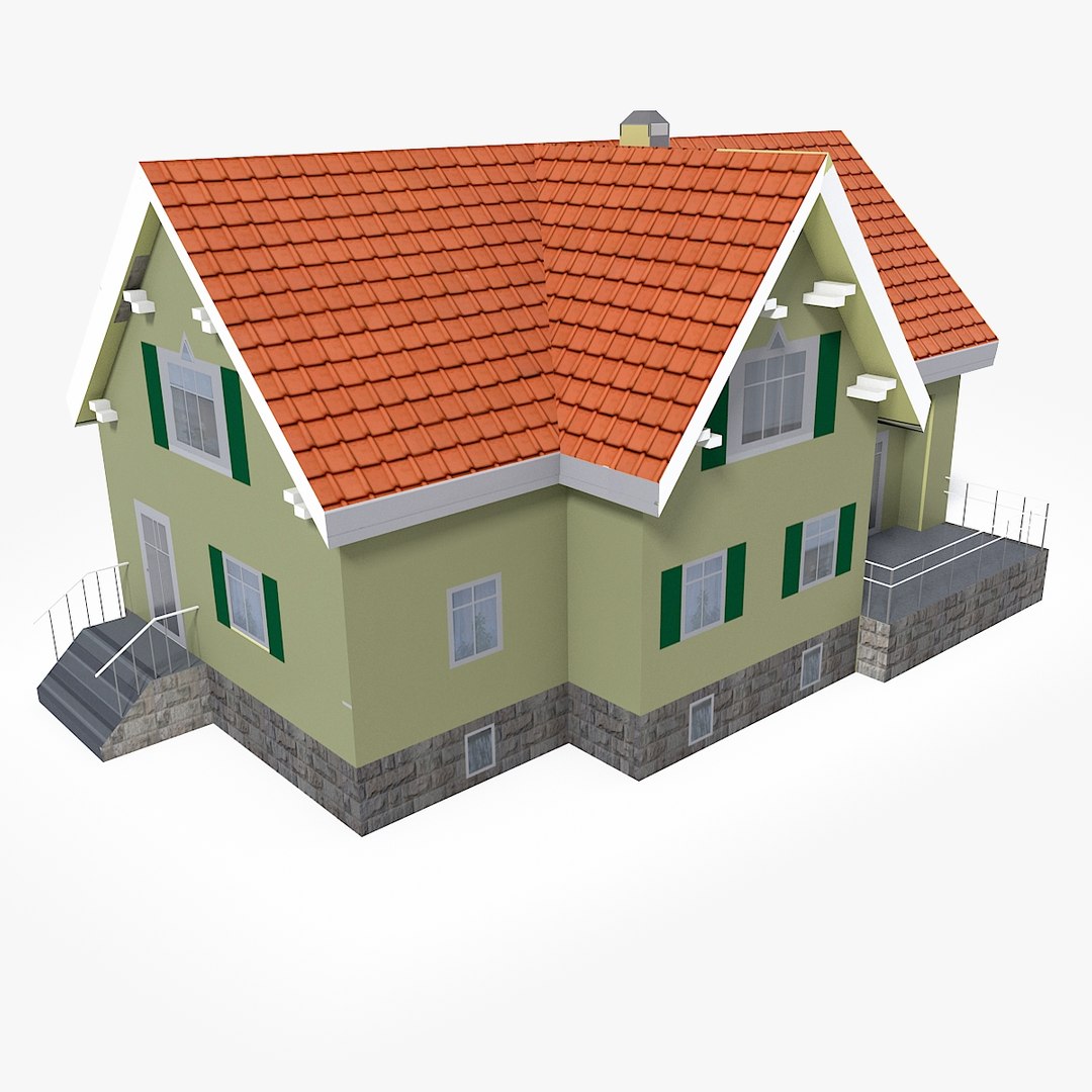 East europe house 3D model - TurboSquid 1154376