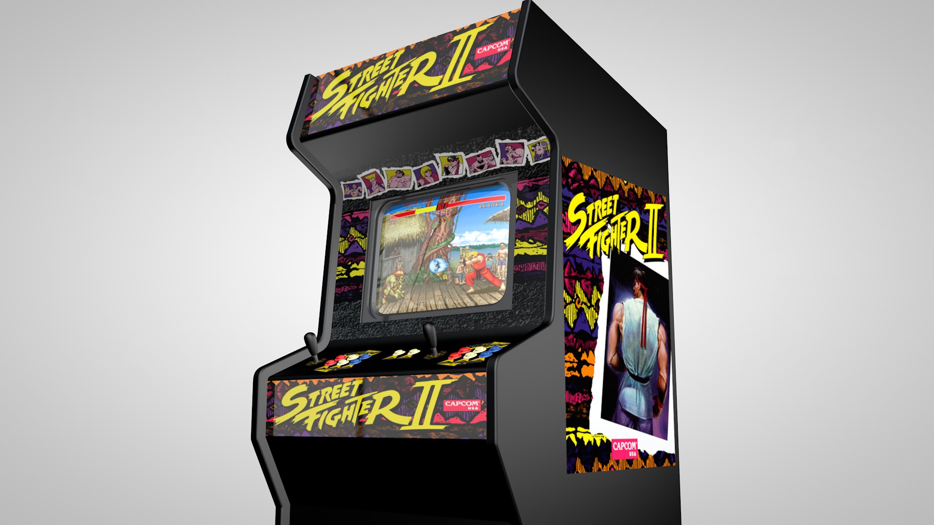 c4d street arcade machine