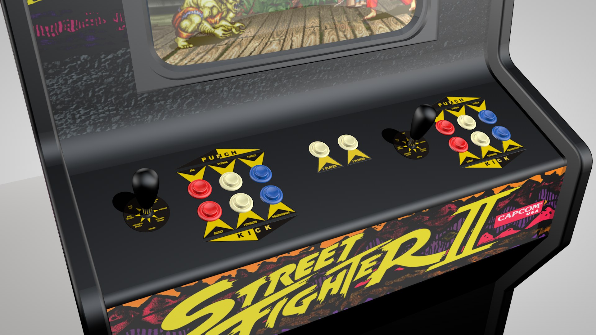 c4d street arcade machine