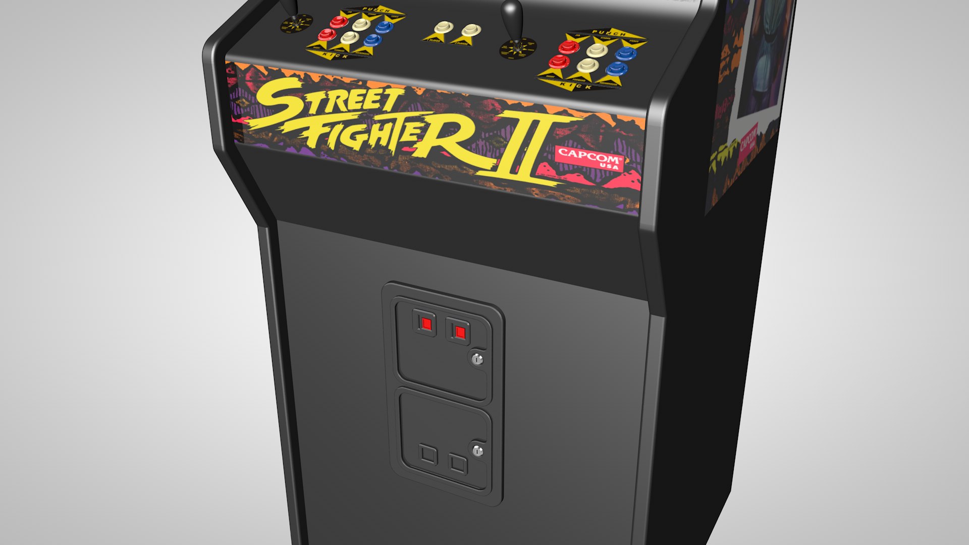 c4d street arcade machine