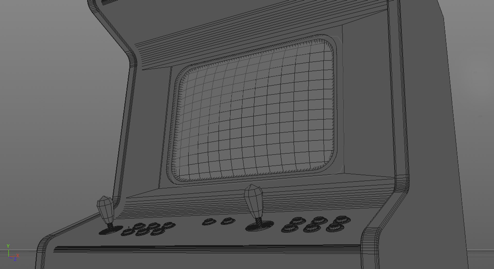 c4d street arcade machine