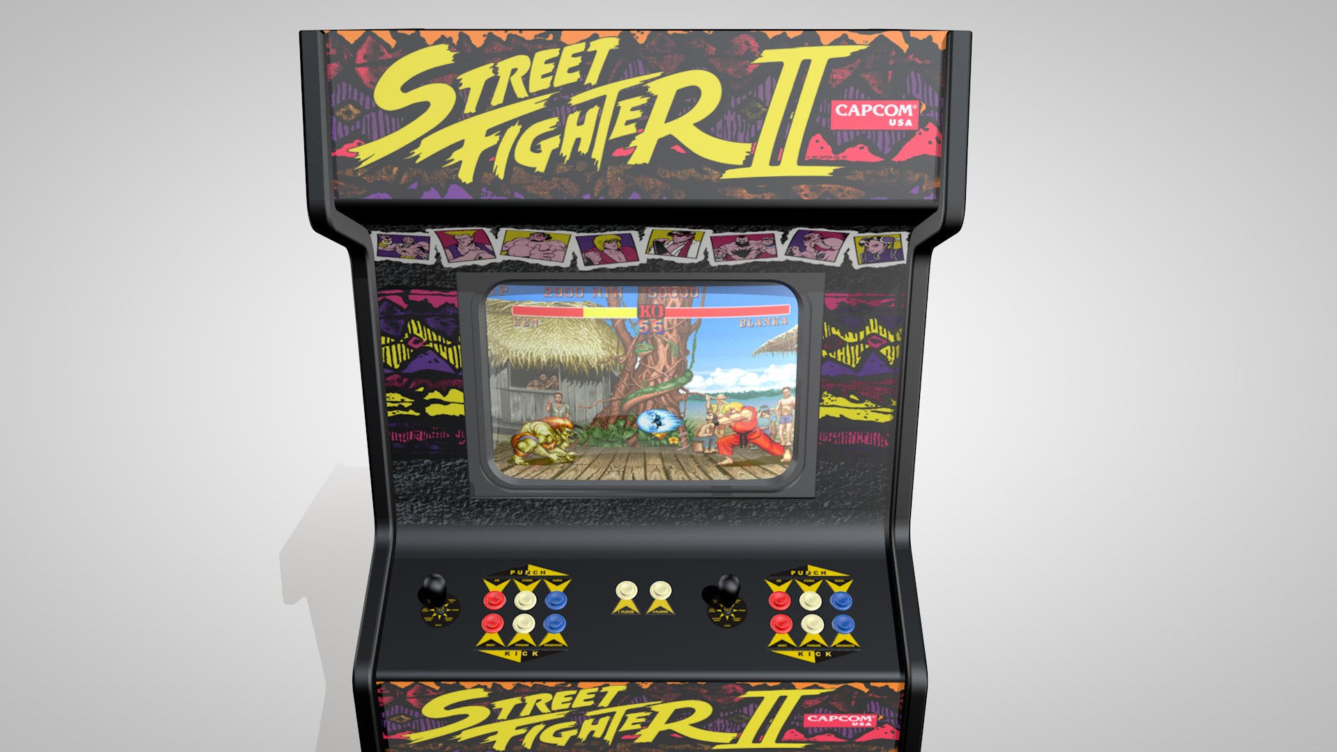 c4d street arcade machine