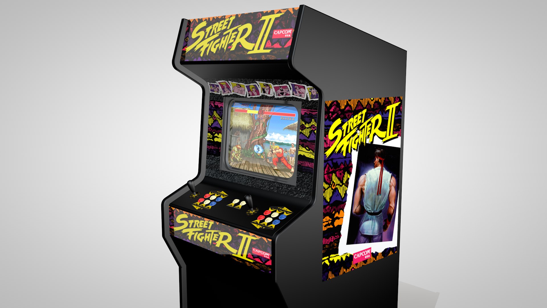 c4d street arcade machine