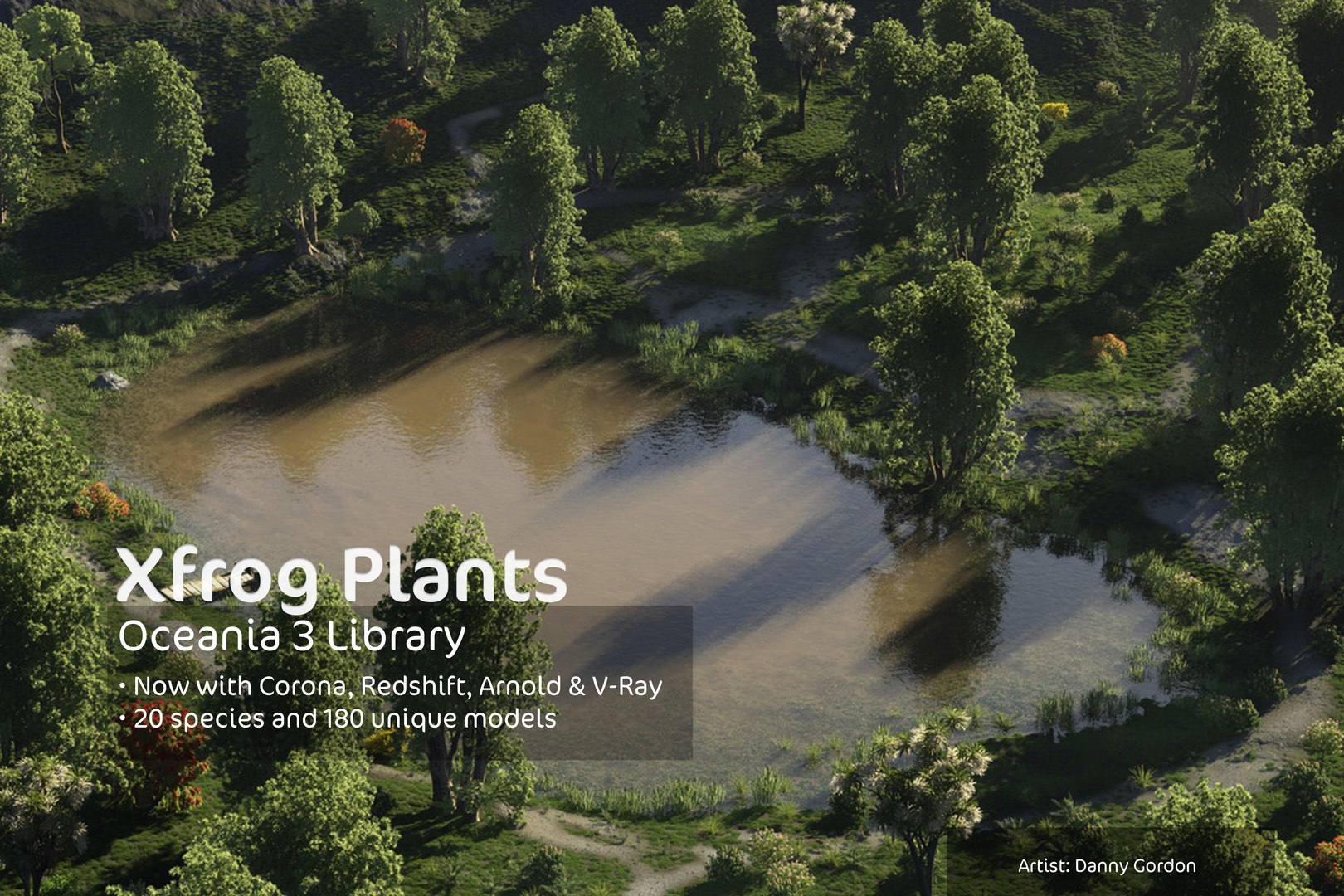 3d Model 3 Oceania Trees Xfrogplants