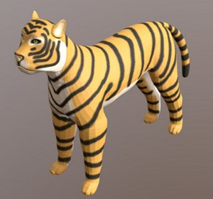 Cartoon Tiger 3D Models for Download | TurboSquid