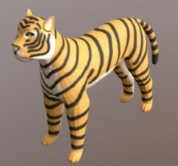 Cartoon Tiger 3D Models for Download | TurboSquid