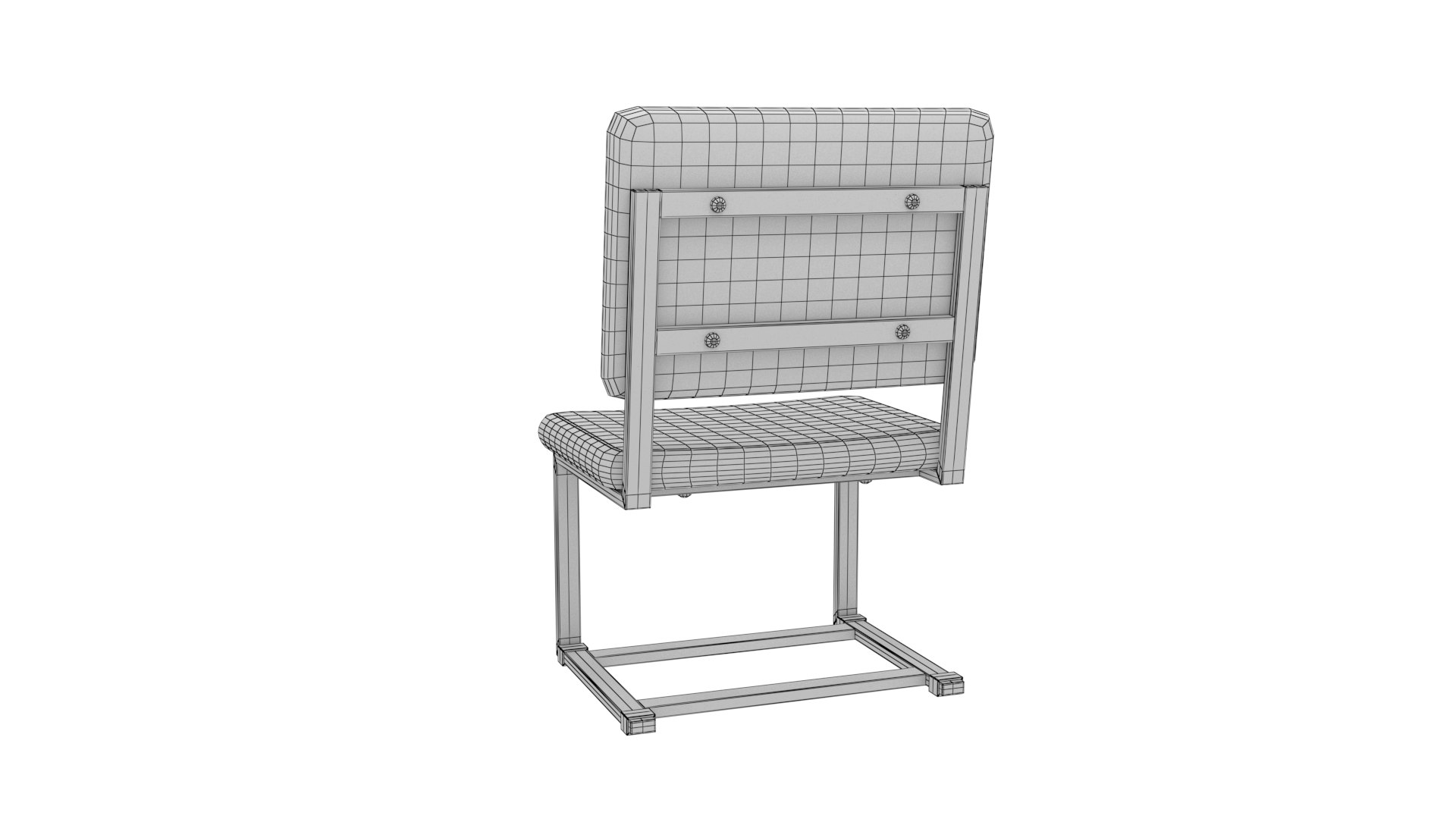 3D Metal Chair Brown Lather - TurboSquid 2090725