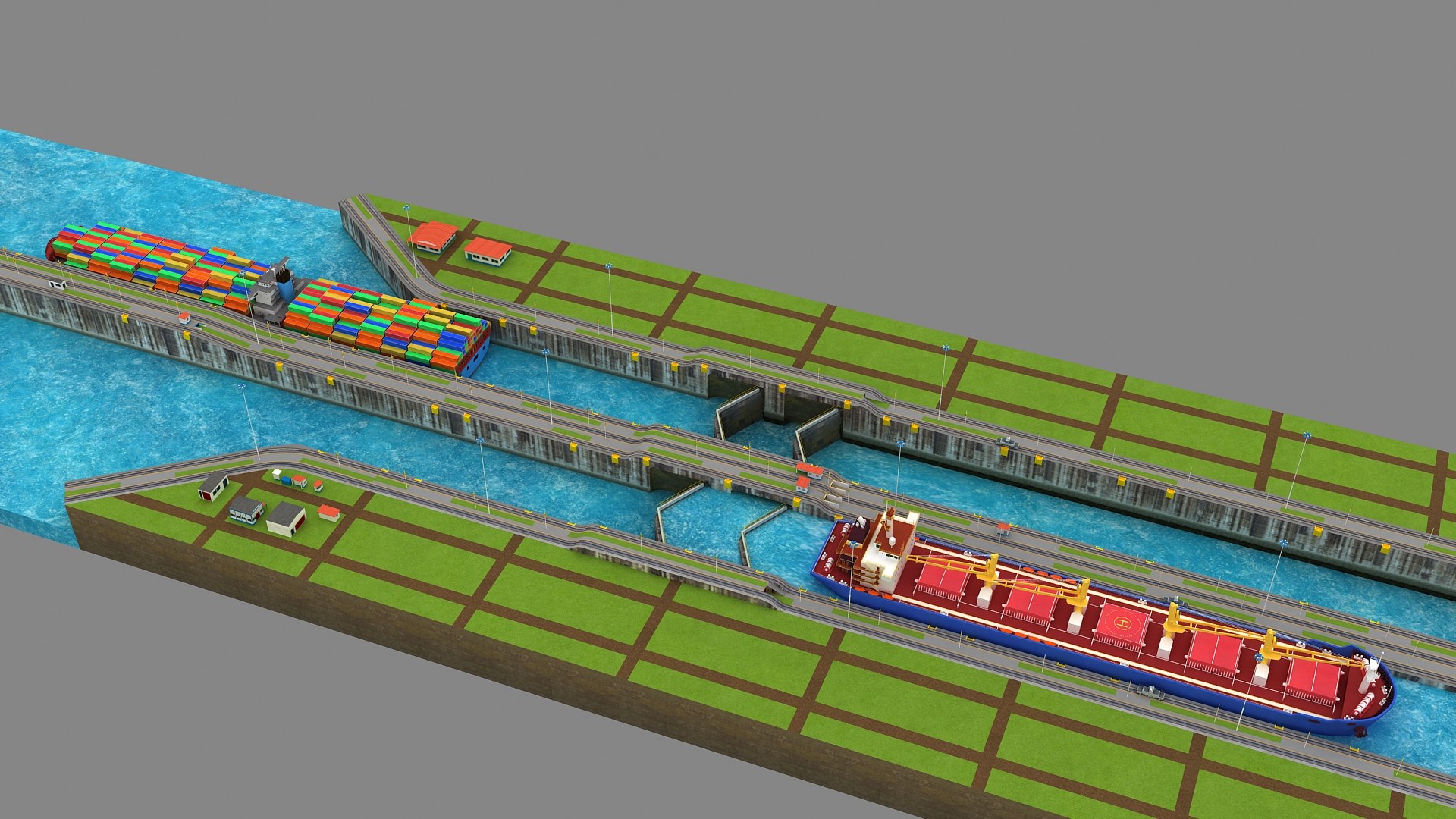 3D Pedro Miguel Locks - Panama Canal - TurboSquid 2348854
