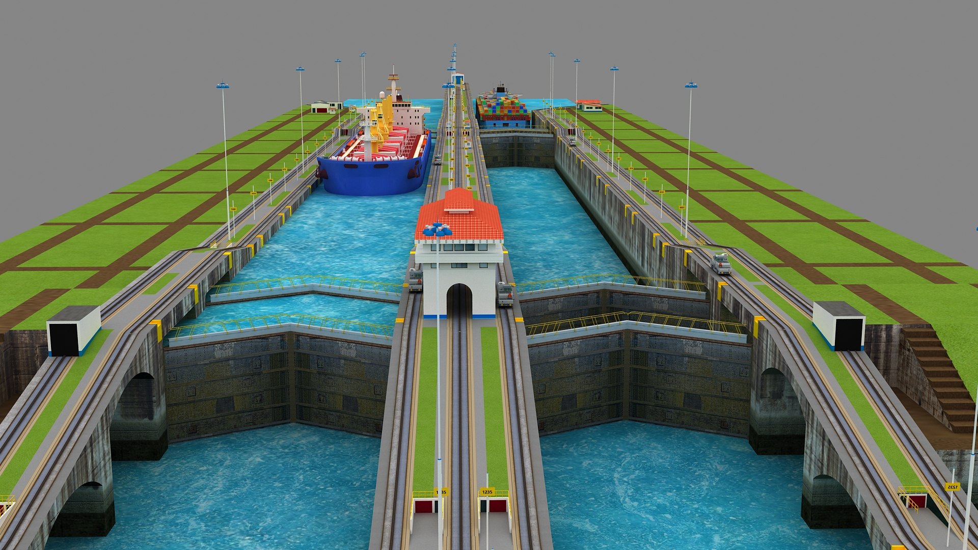 3D Pedro Miguel Locks - Panama Canal - TurboSquid 2348854