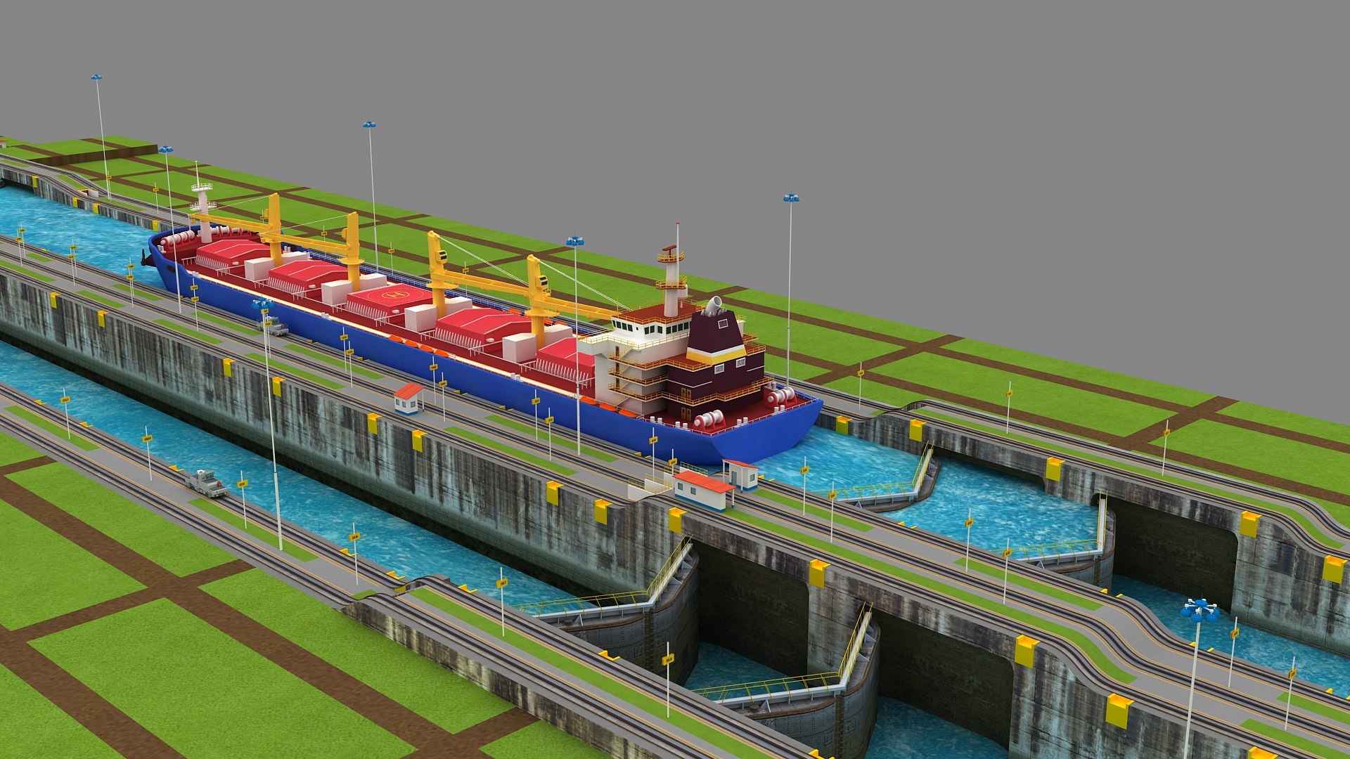 3D Pedro Miguel Locks - Panama Canal - TurboSquid 2348854