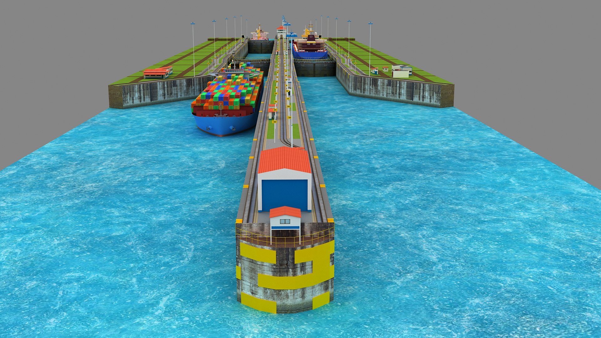 3D Pedro Miguel Locks - Panama Canal - TurboSquid 2348854