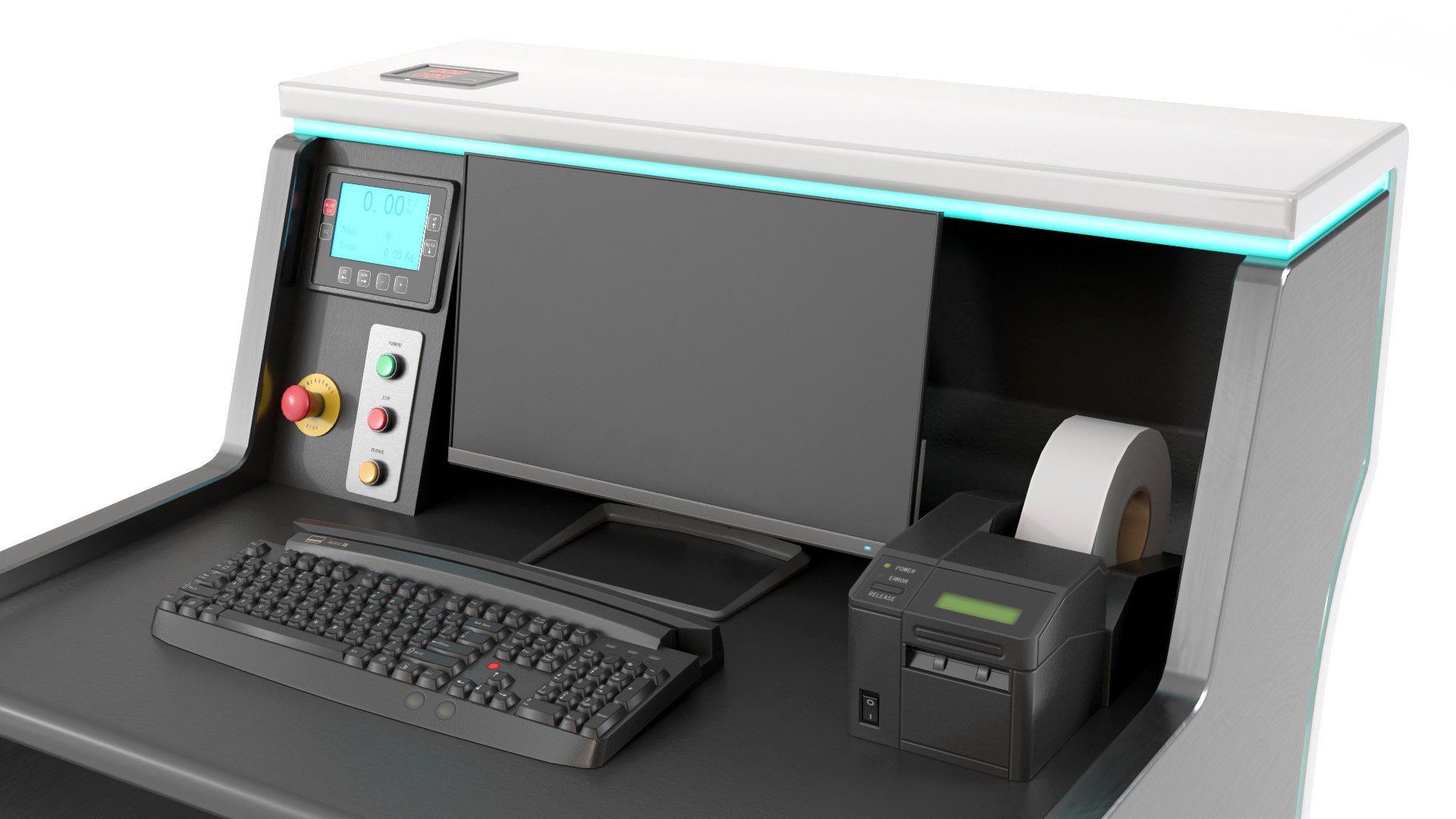 3D Airport Check-In Desk 1 Model - TurboSquid 1983992