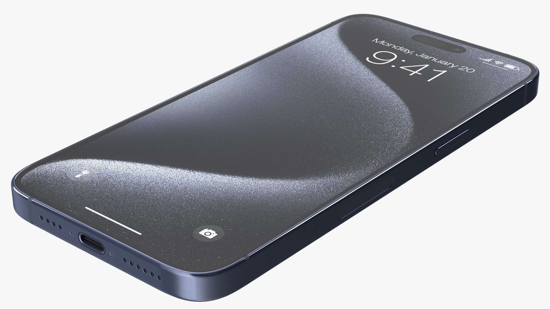 Apple IPhone 15 Pro Max Blue Titanium 3D Model - TurboSquid 2140994