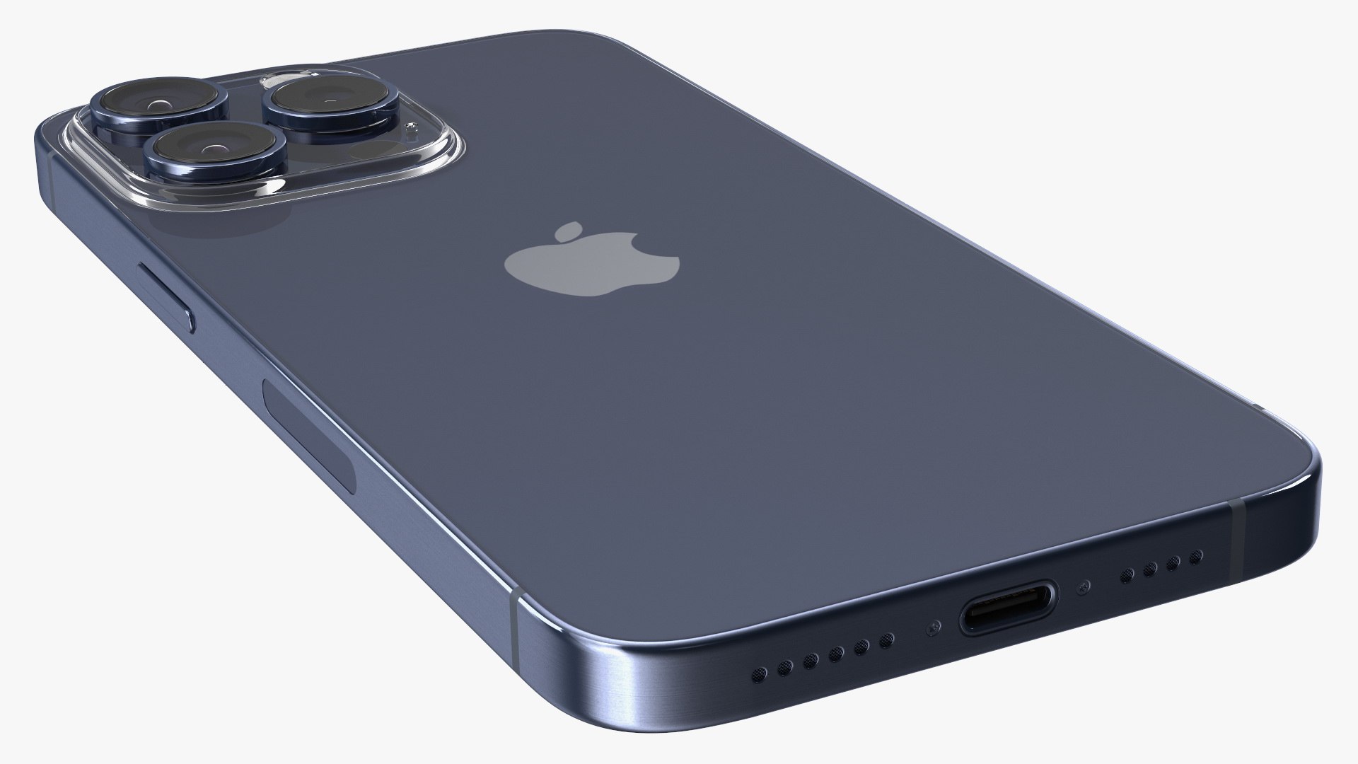 Apple IPhone 15 Pro Max Blue Titanium 3D Model - TurboSquid 2140994