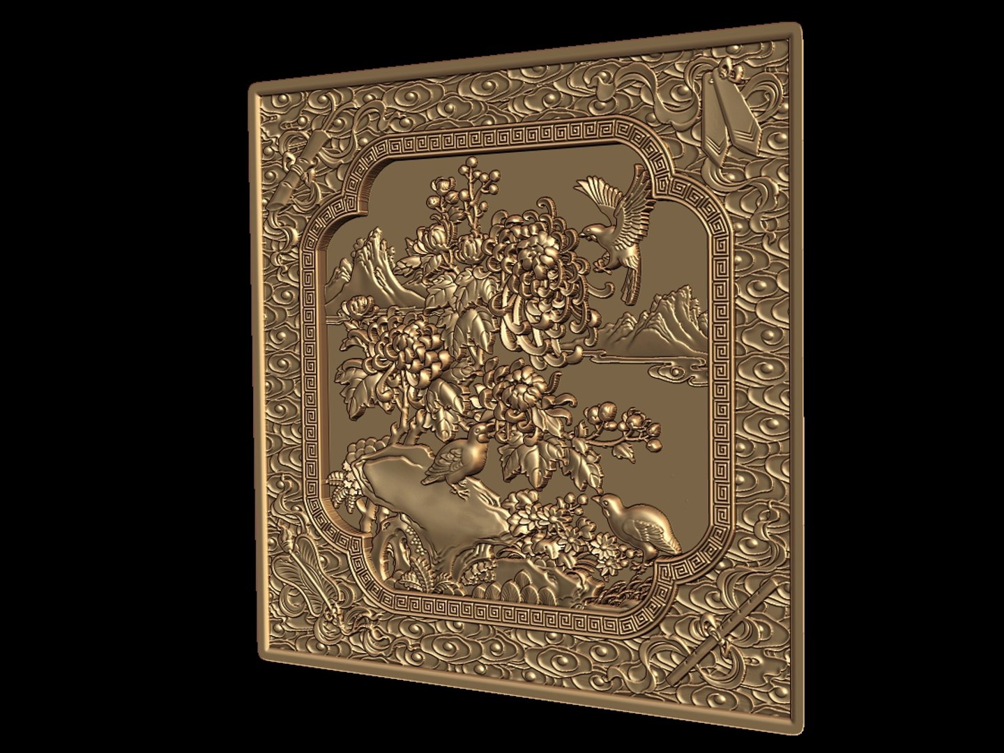 3d model of stl cnc router engraving