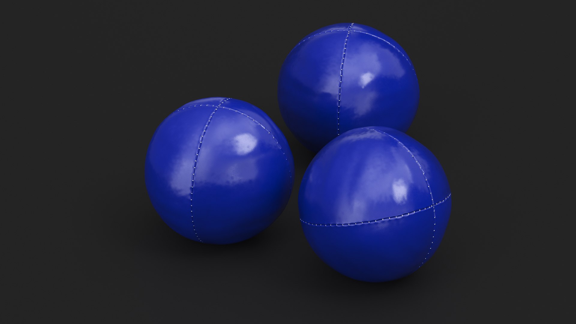 3D Circus Ball Blue Model - TurboSquid 2294290