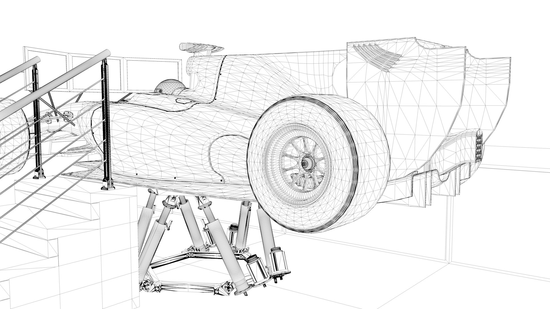 Racing Simulator 3D Model - TurboSquid 1623208