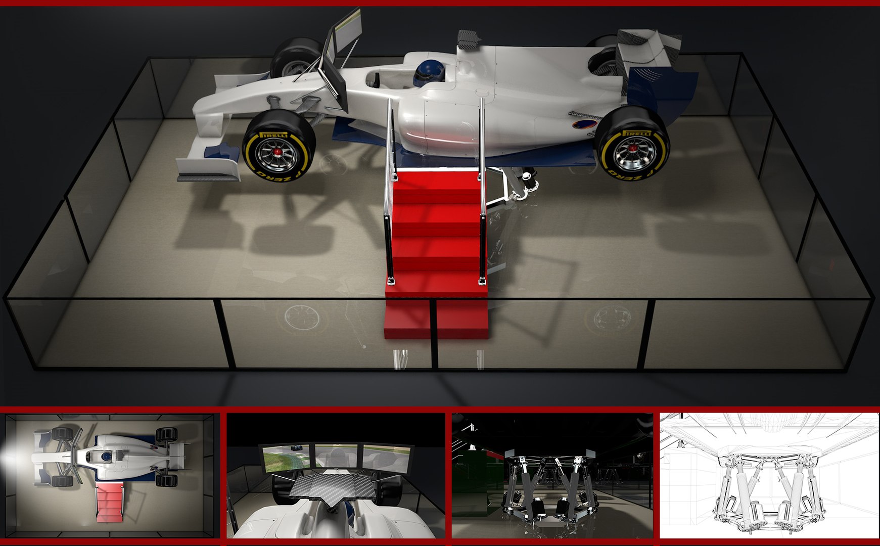 Racing Simulator 3D Model - TurboSquid 1623208