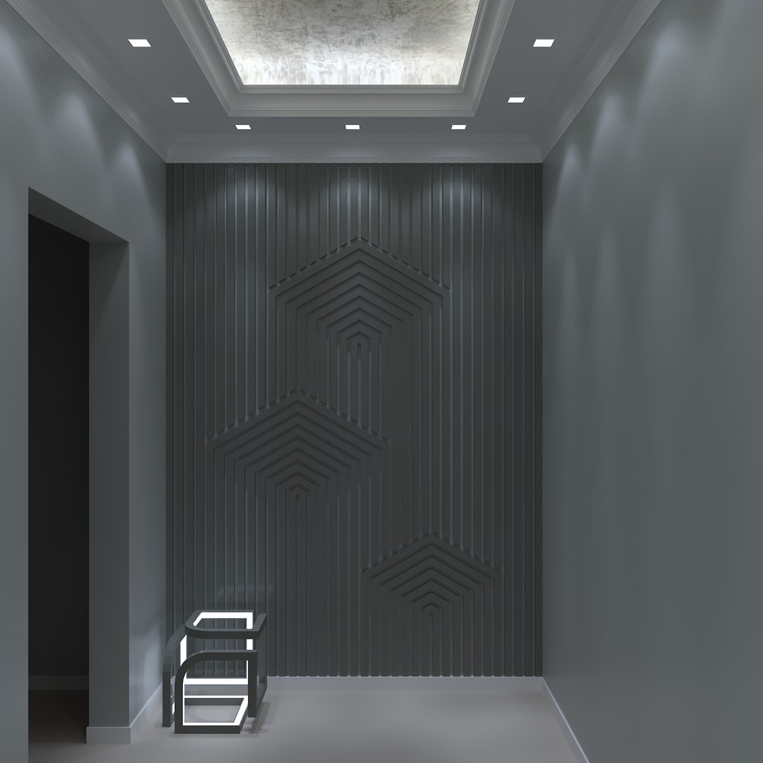 3D Lighting Interior Coridor Model - TurboSquid 1401832