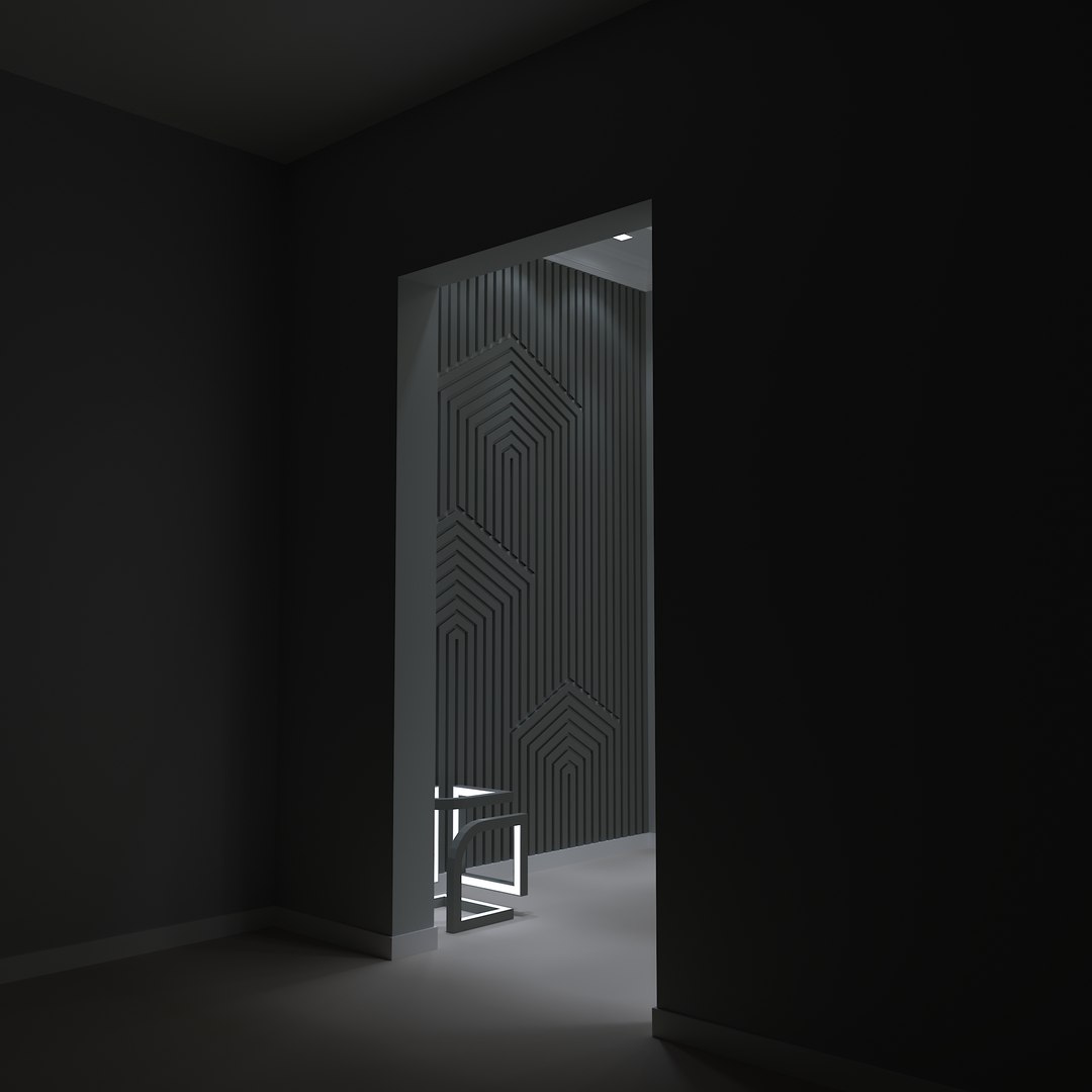 3D Lighting Interior Coridor Model - TurboSquid 1401832