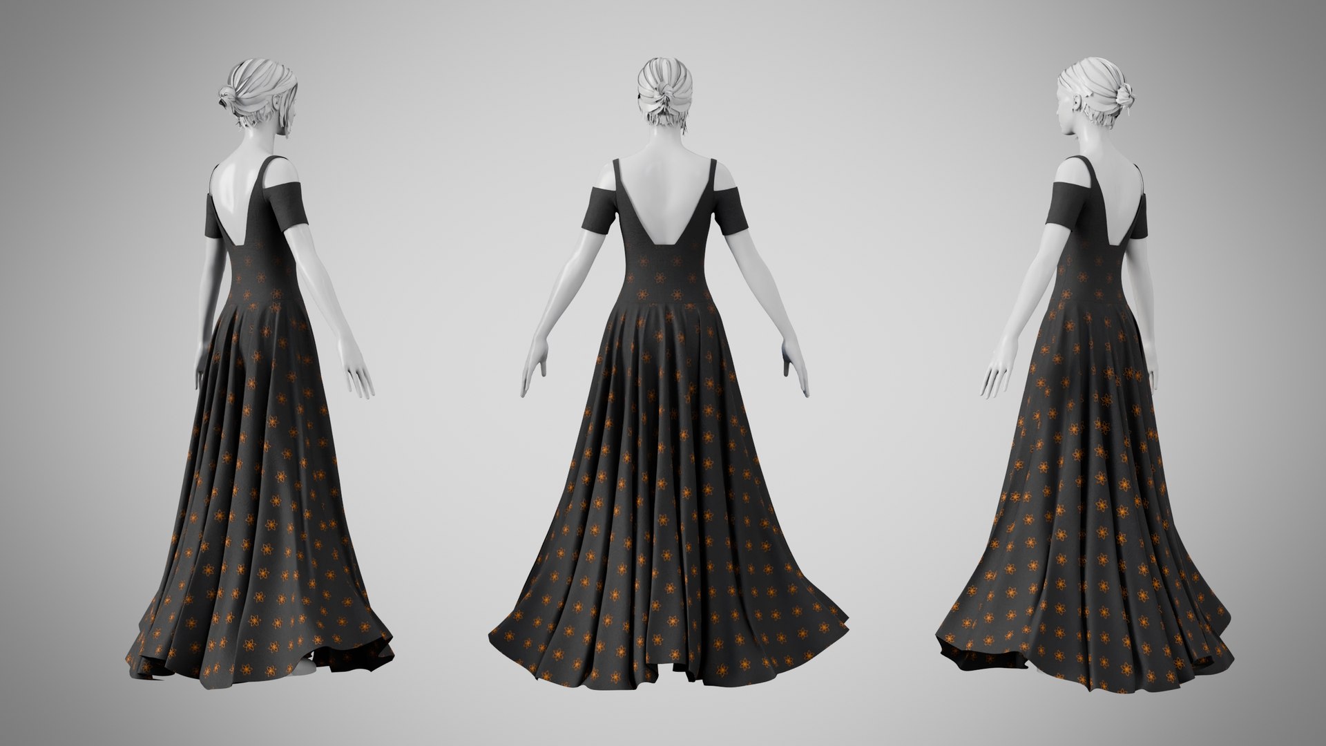 3D Model Dress 38 Woodsmoke - TurboSquid 2520370