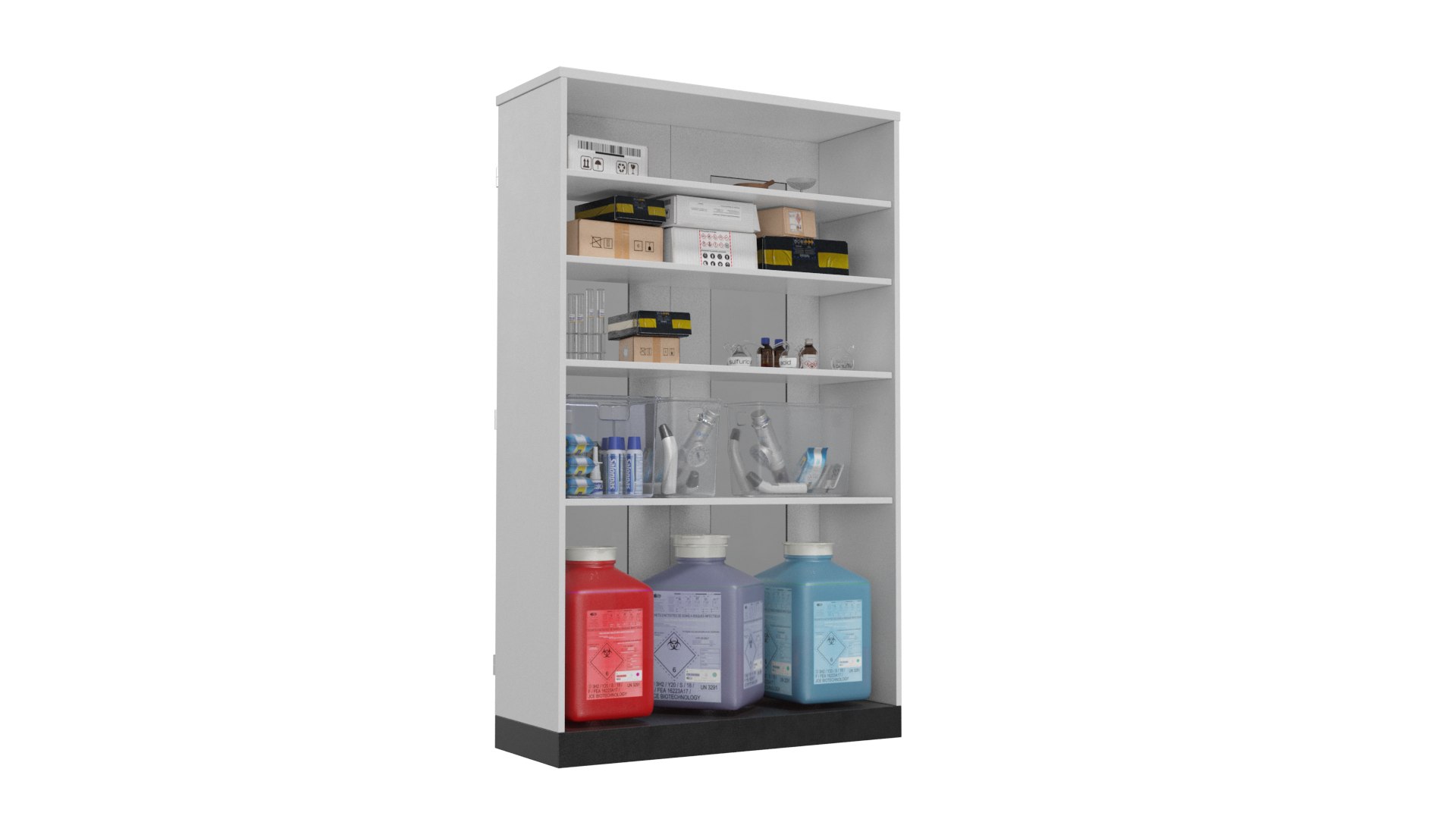 Lab Storage Cabinet 3D Model - TurboSquid 1771455