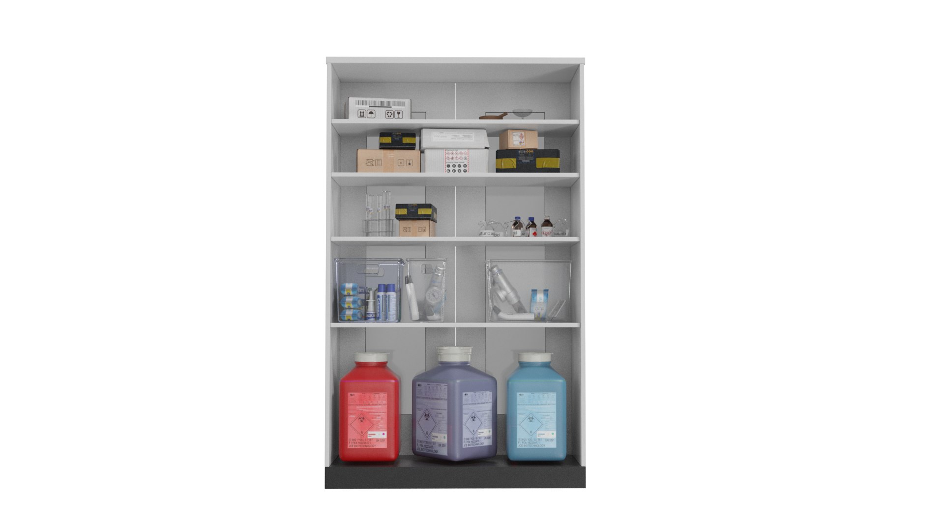 Lab Storage Cabinet 3D Model - TurboSquid 1771455