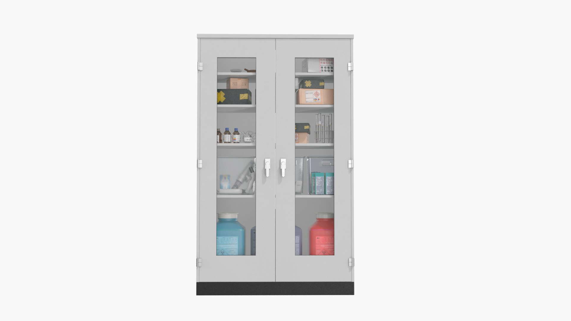 Lab Storage Cabinet 3D Model - TurboSquid 1771455