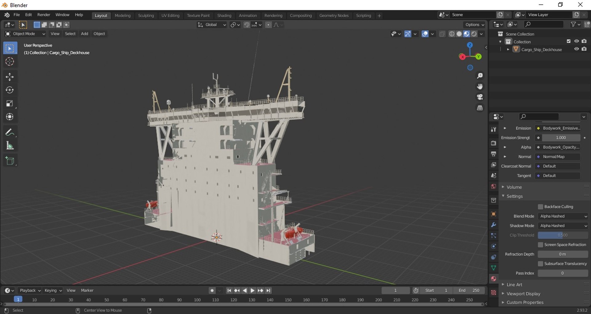 3D Cargo Ship Deckhouse - TurboSquid 1780515