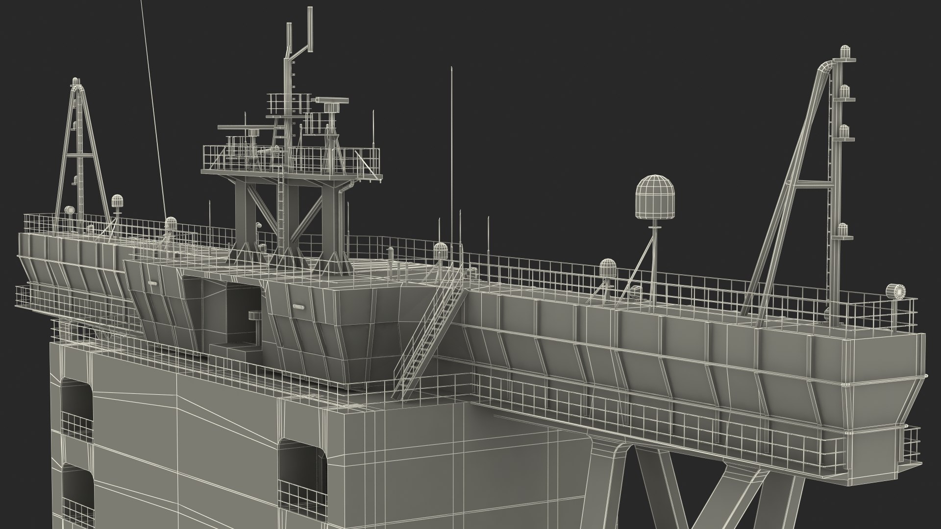 3D Cargo Ship Deckhouse - TurboSquid 1780515