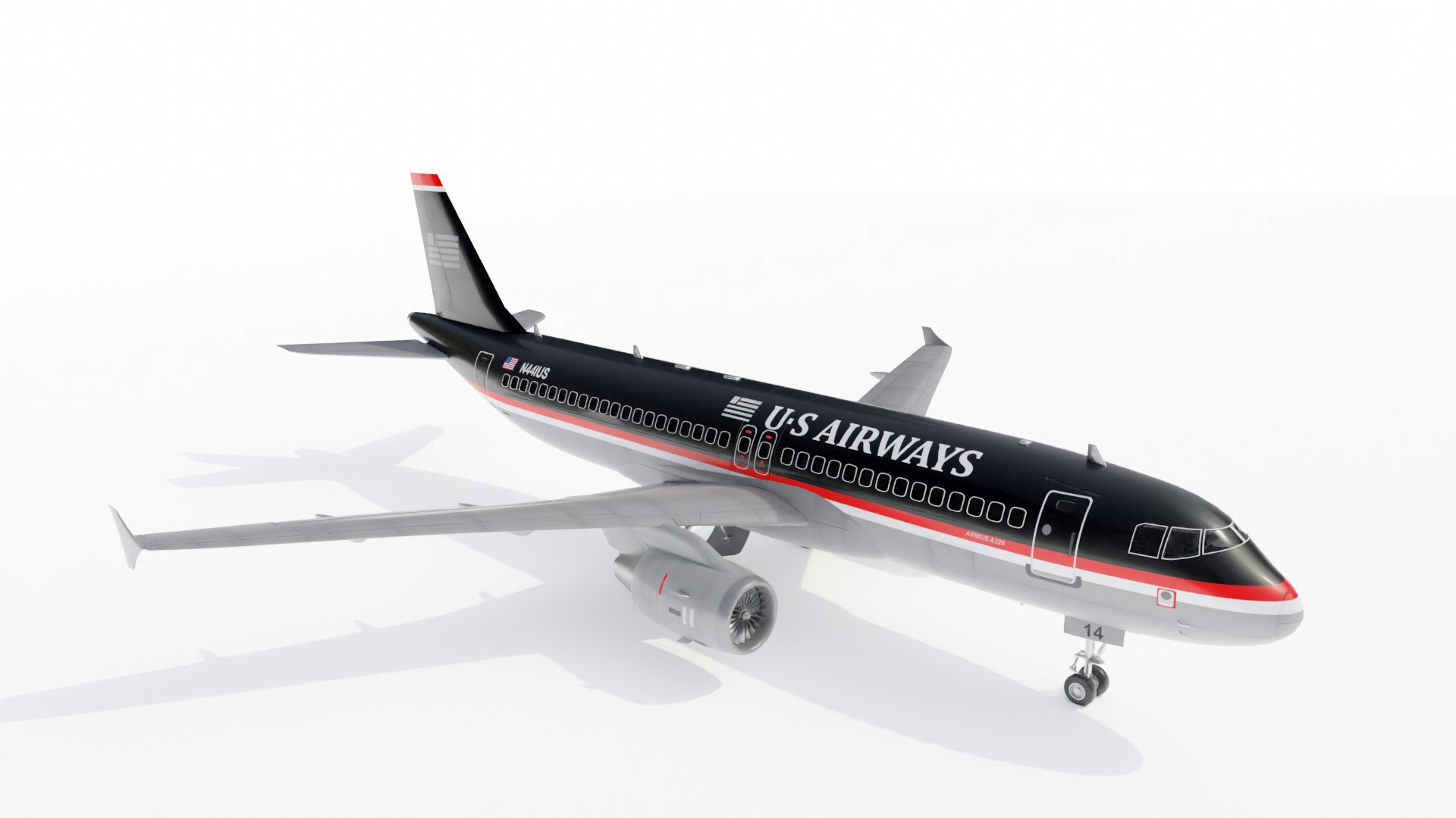 3ds max airbus a320 airways aircraft
