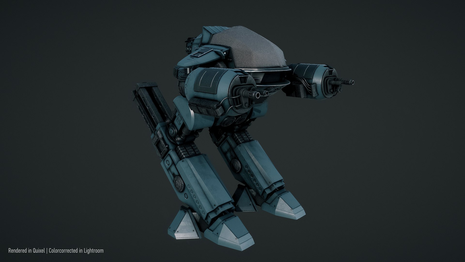 3D Ed-209 Robot - TurboSquid 1574159