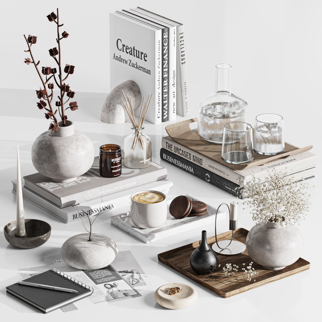 3D Decorative Set37 Model - TurboSquid 2119532