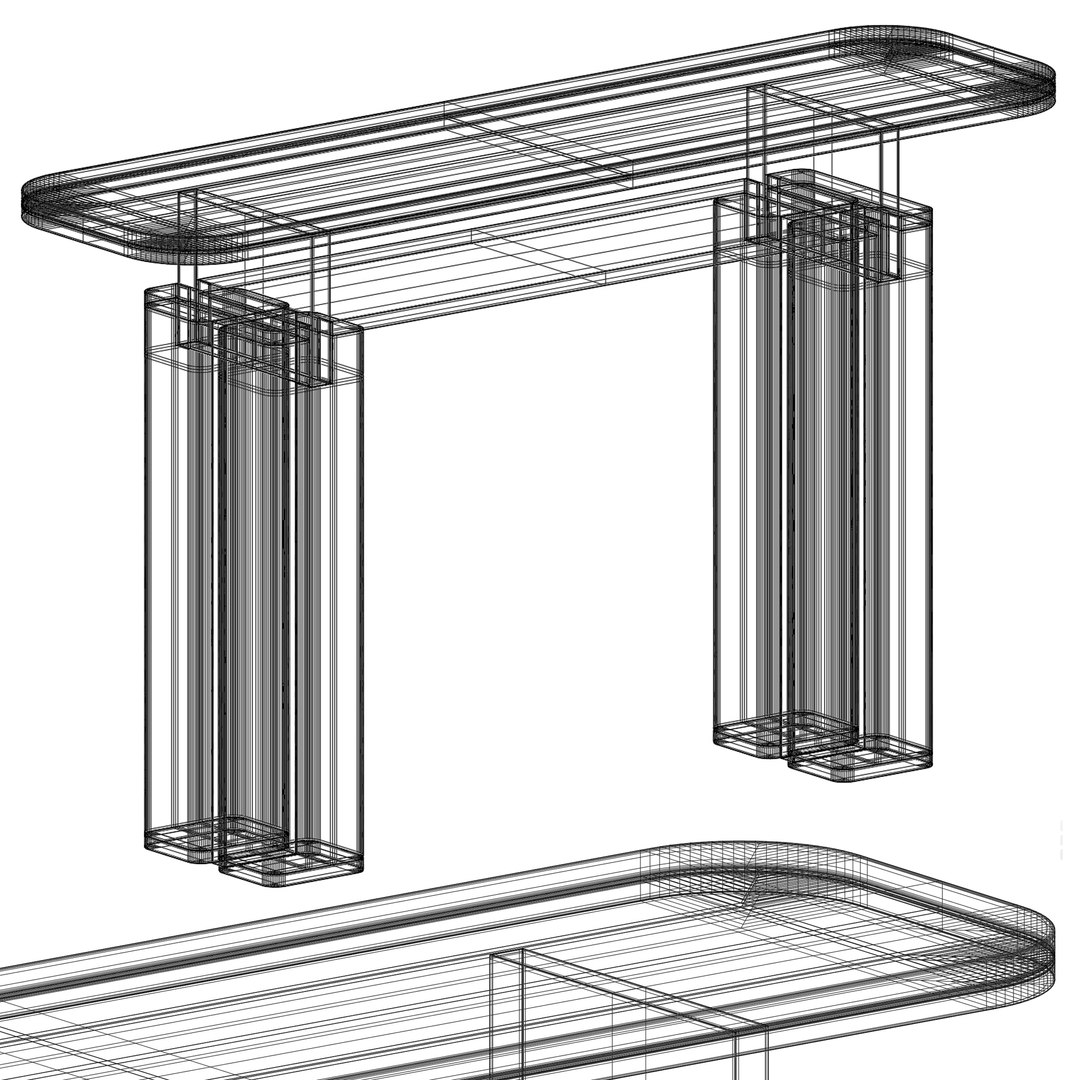 3D Frato KAMAKURA Console Table - TurboSquid 2181130