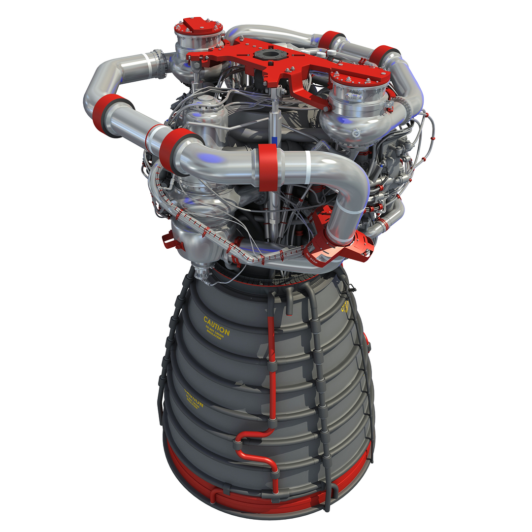 Rs-25 space shuttle engine model - TurboSquid 1152303