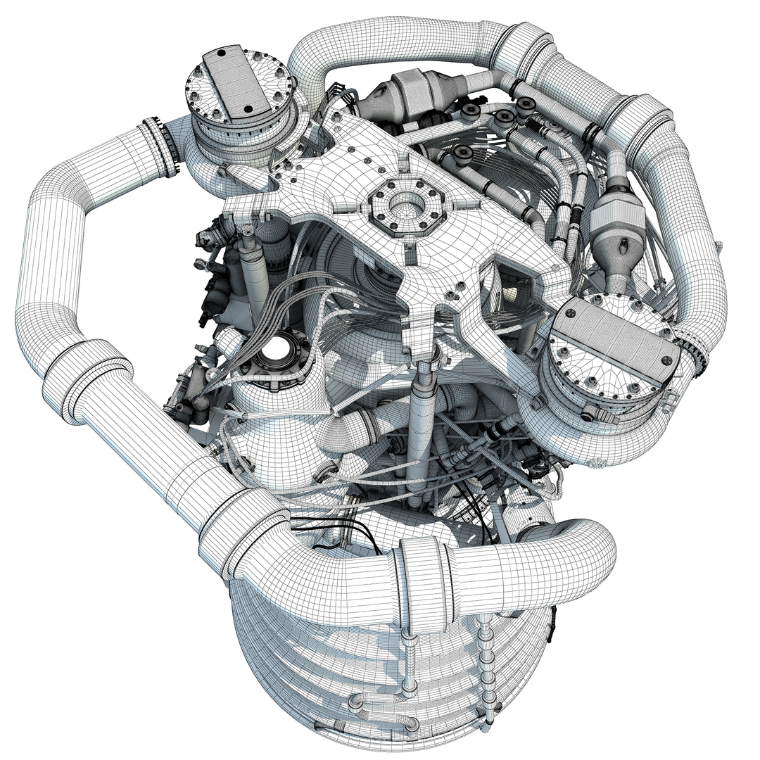 Rs-25 space shuttle engine model - TurboSquid 1152303