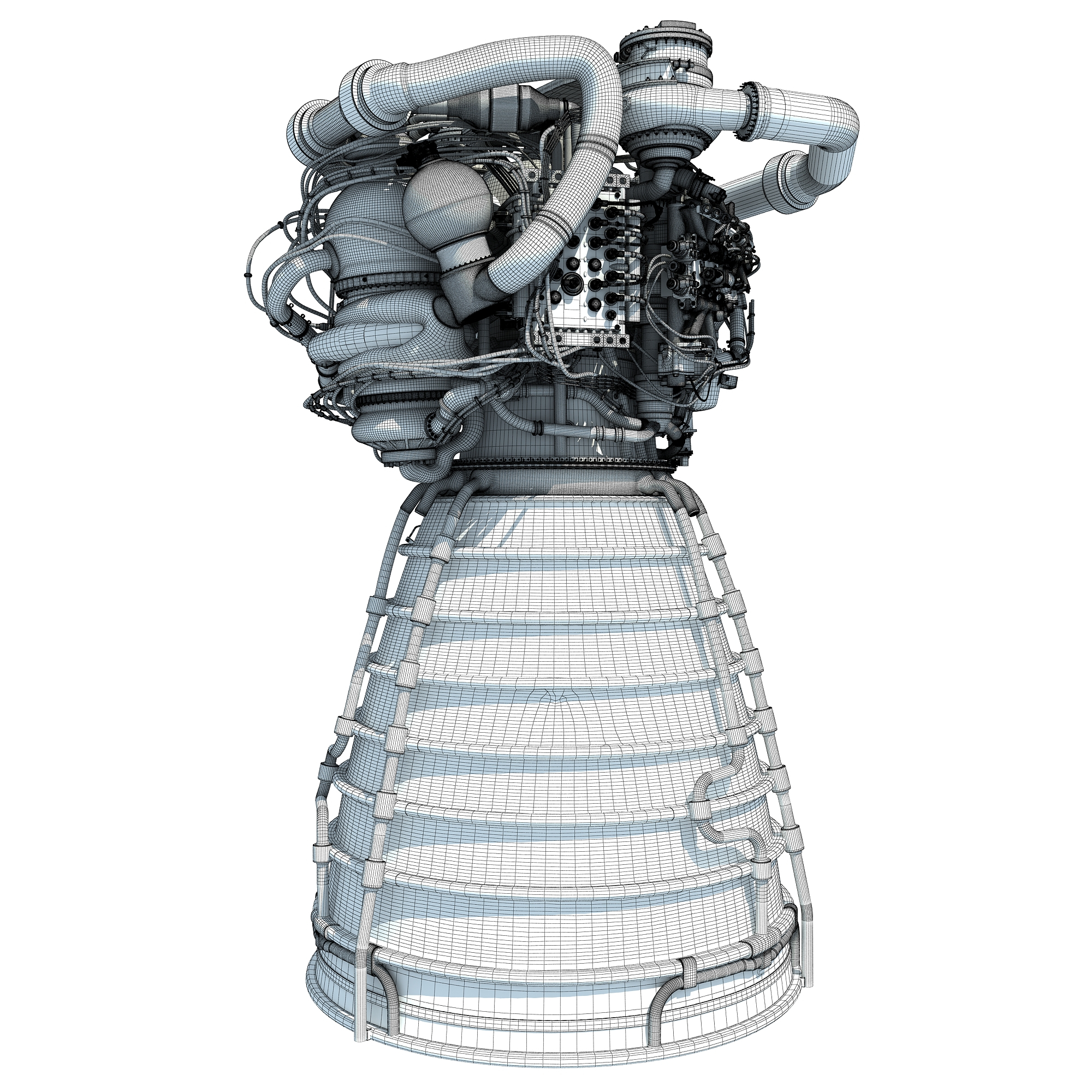 Rs-25 space shuttle engine model - TurboSquid 1152303