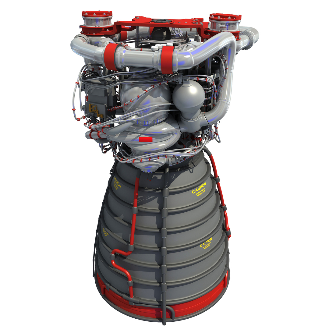 Rs-25 space shuttle engine model - TurboSquid 1152303