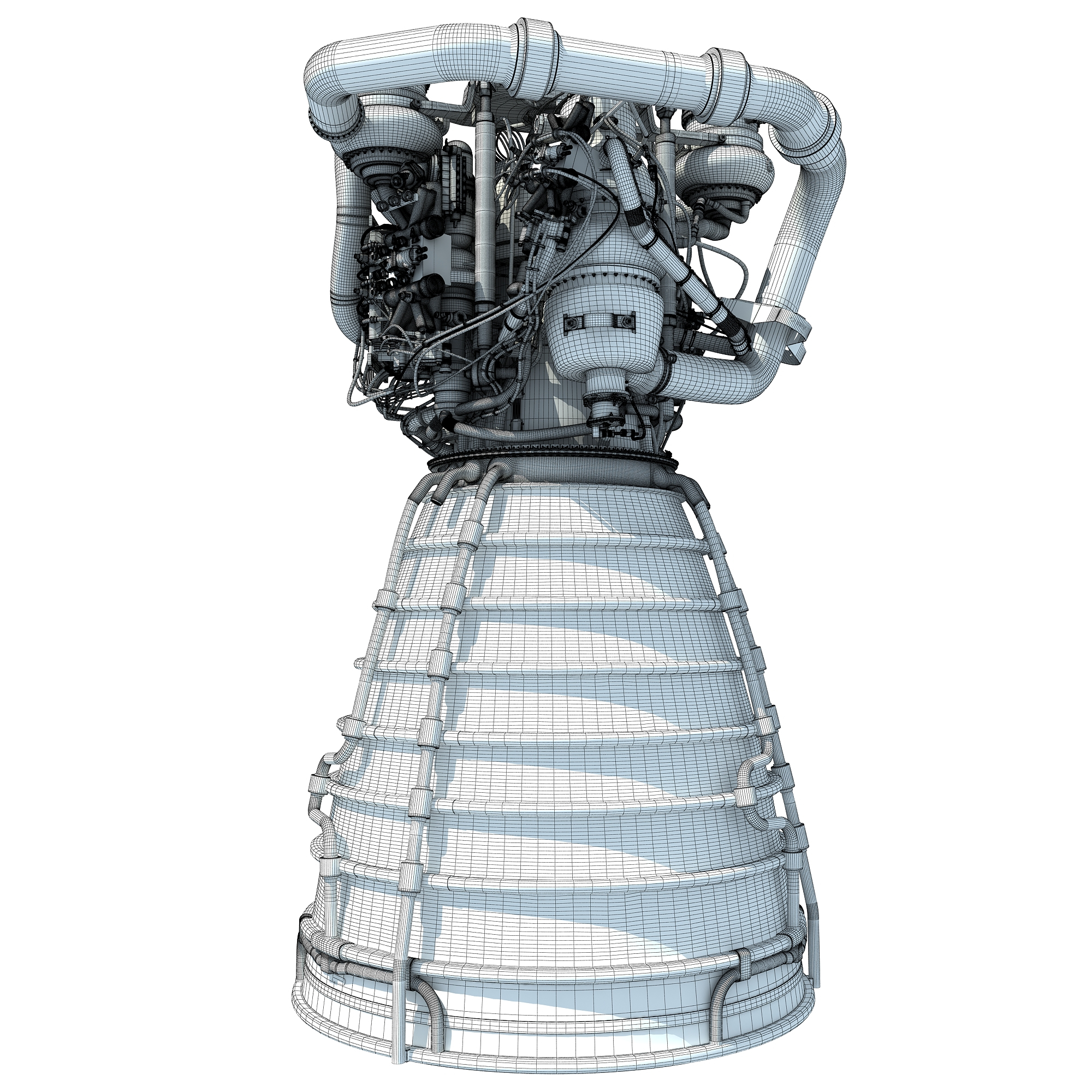 Rs-25 space shuttle engine model - TurboSquid 1152303