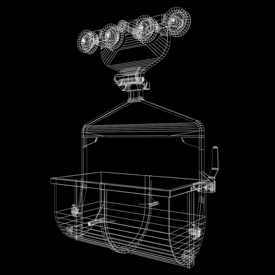 Cableway Trolley 3d Model