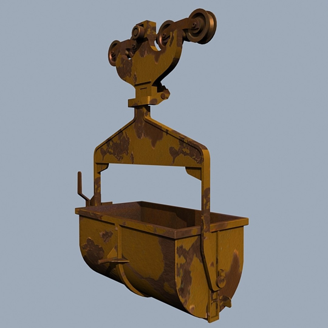 Cableway Trolley 3d Model