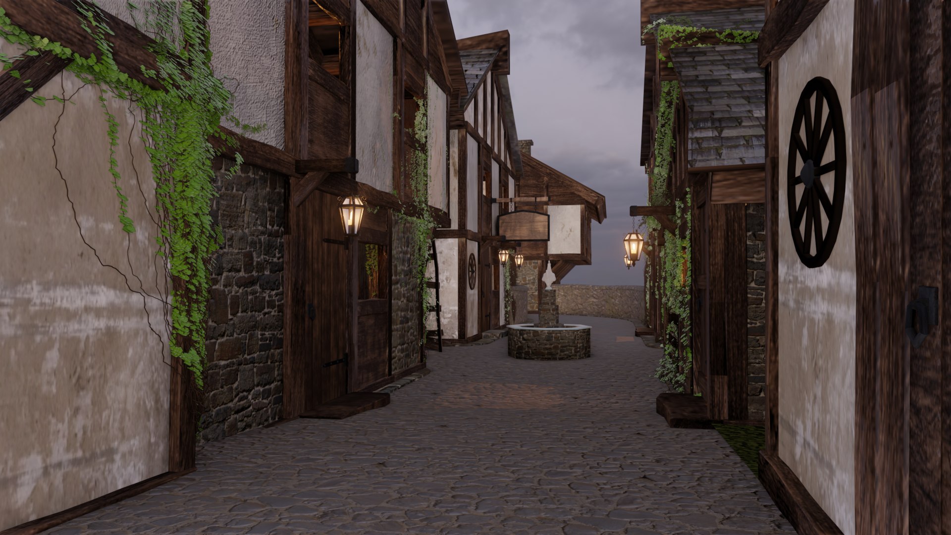 3D Medieval Village Asset - TurboSquid 2135681