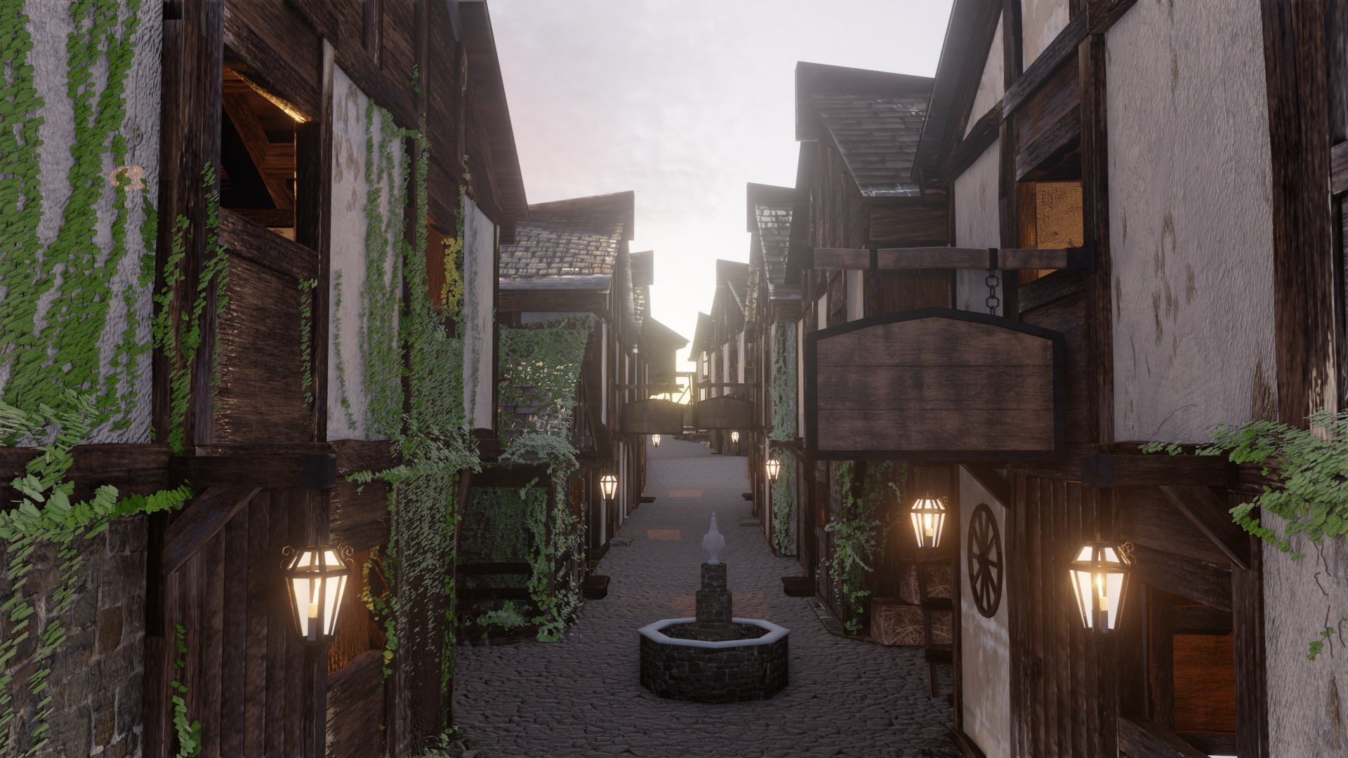 3D Medieval Village Asset - TurboSquid 2135681
