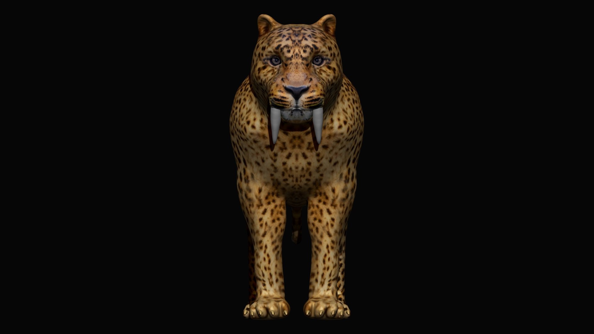 Fully Rigged Saber Tooth Tiger Model - TurboSquid 1692461