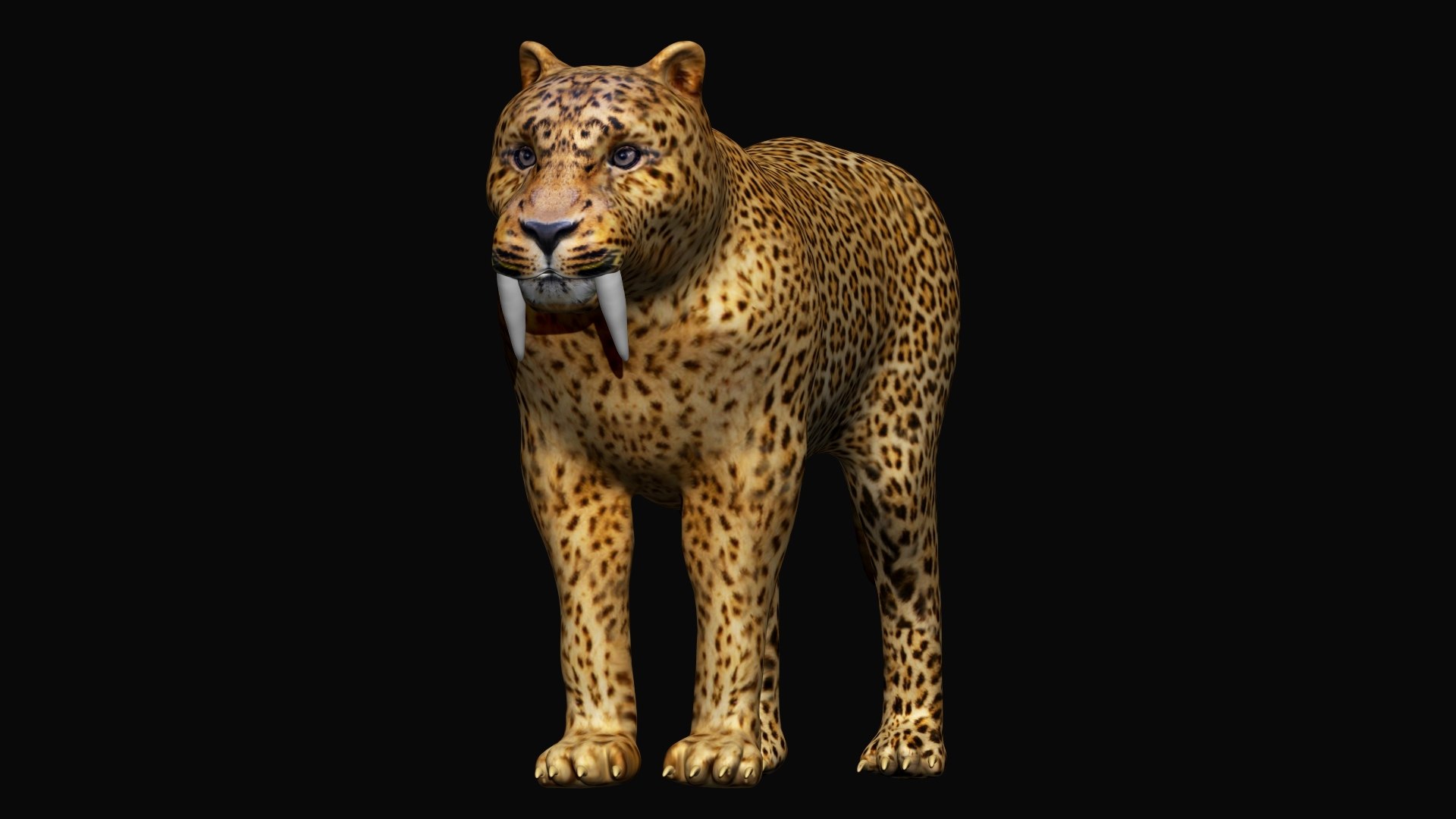 Fully Rigged Saber Tooth Tiger Model - TurboSquid 1692461