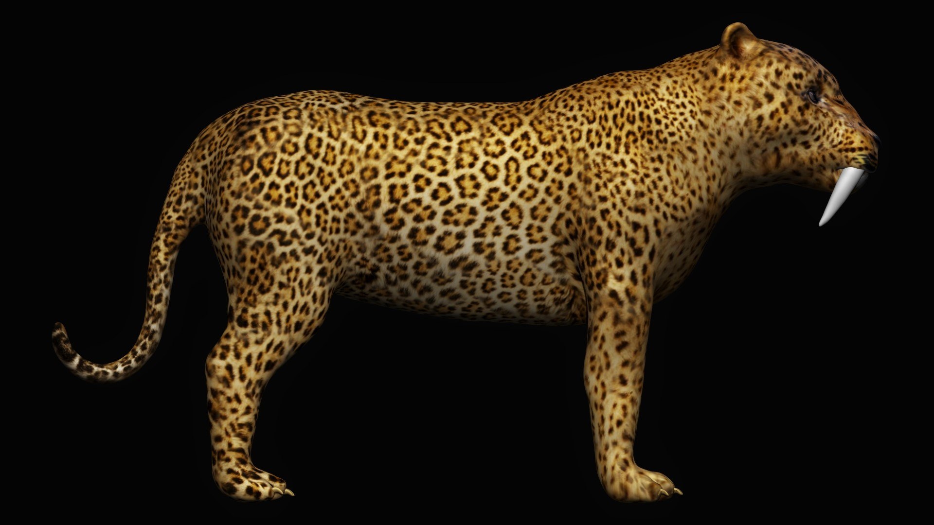 Fully Rigged Saber Tooth Tiger Model - TurboSquid 1692461
