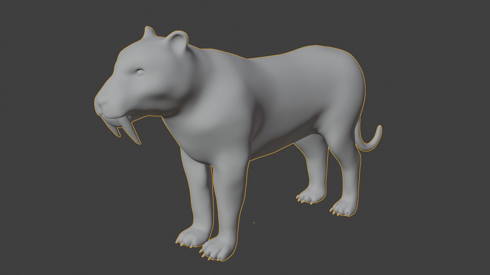Fully Rigged Saber Tooth Tiger Model - TurboSquid 1692461