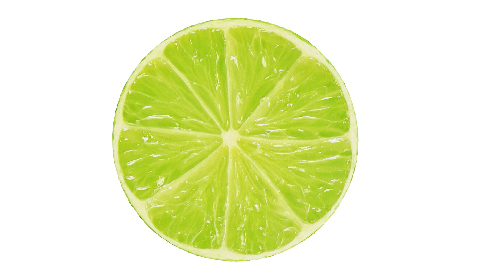 Lime Round Slice 2 3D Model - TurboSquid 1878778